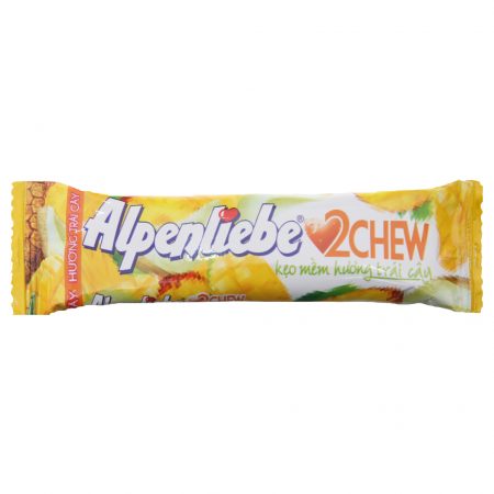 ALPENLIEBE 2CHEW FRUITS FLAVOR SOFT CANDY ROLL 24.5G