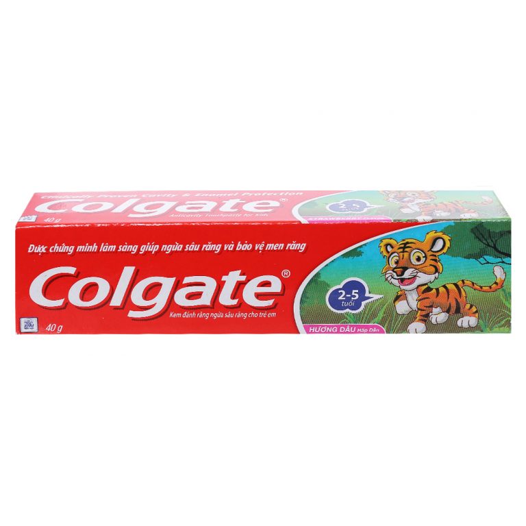 COLGATE TOOTHPASTE FOR KIDS 2-5 YEARS TIGER STRAWBERRY FLAVOR 40G