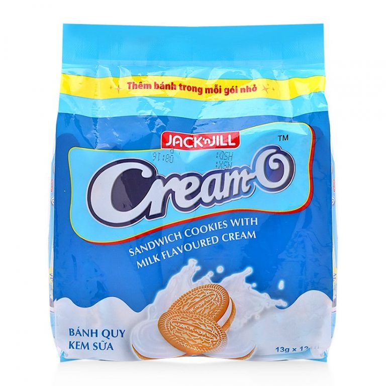 CREAM-O SANDWICH COOKIES WITH MILK FLAVOURED CREAM 156G (12 PACKS X 13G)