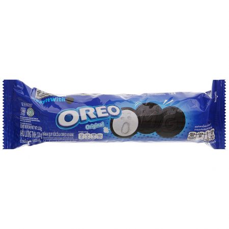 OREO CHOCOLATE SANDWICH COOKIES WITH VANILLA FLAVORED CREAM 133G