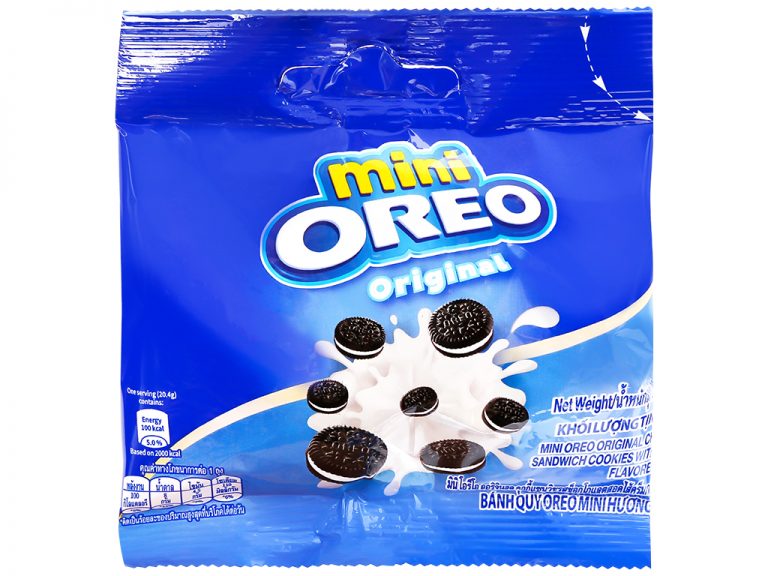 OREO MINI CHOCOLATE SANDWICH COOKIES WITH VANILLA FLAVORED CREAM 20.4G